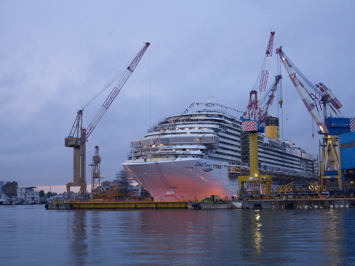 Costa Cruises Celebrates Float Out of Costa Firenze at Fincantieri ...